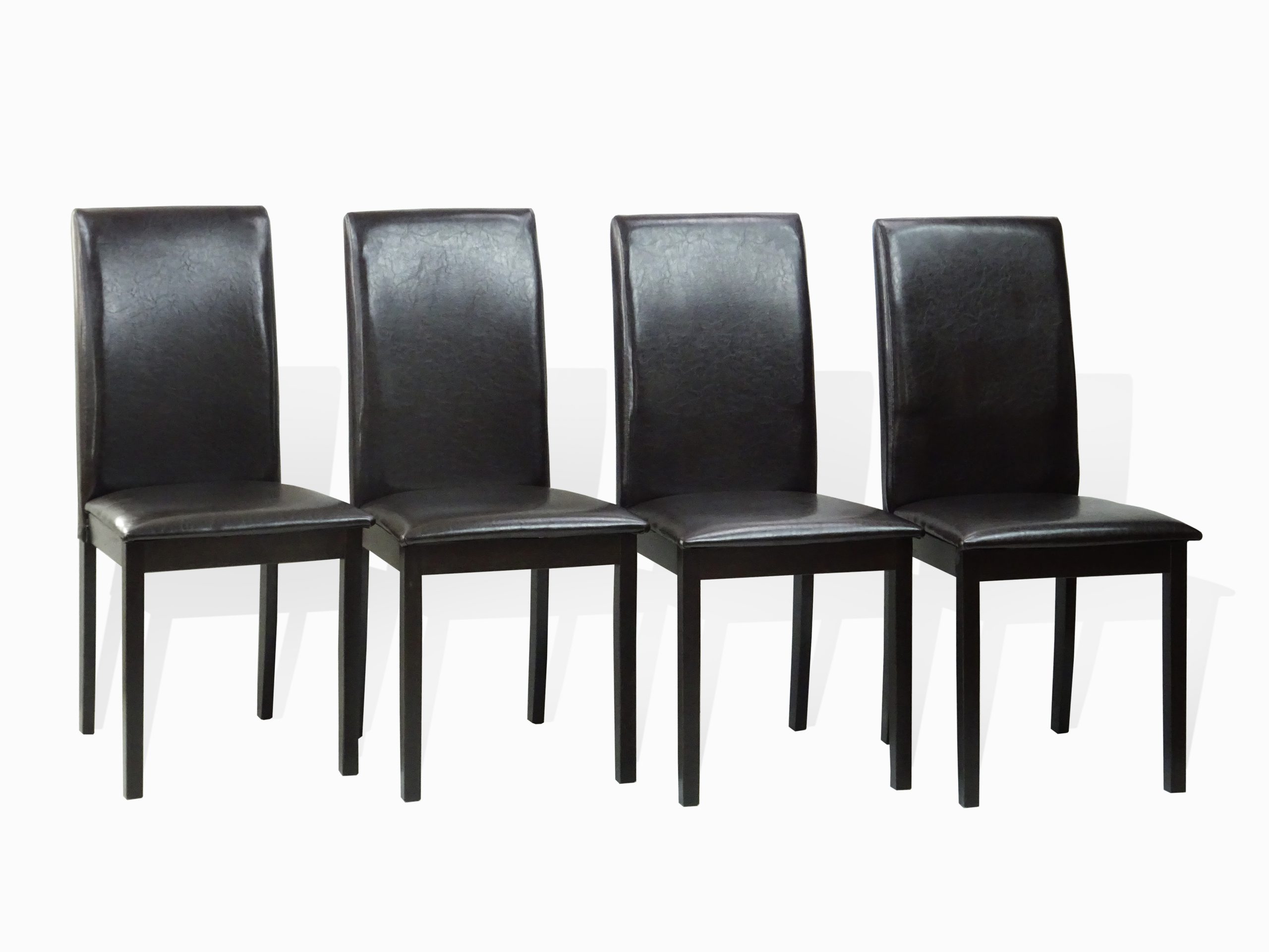 Set of 4 Fallabella Wooden Chairs, Espresso color